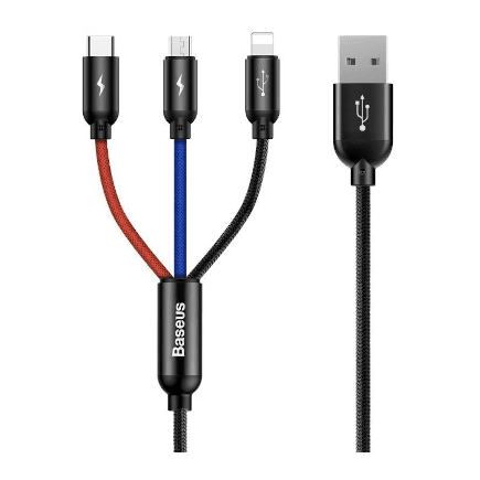 Aksesuārs Baseus Datu Kabelis USB A - USB C / micro USB / IP Lightning ...